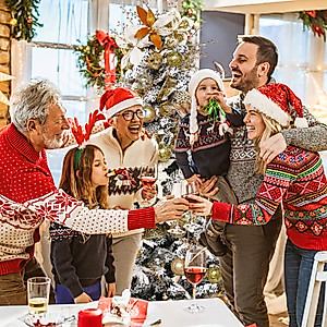 Clear Christmas Ball Ornaments, 30ct 2.36" Gold Shatterproof Xmas Ball Decorations Set Decorative Hanging Ornaments for Christmas Tree Home Office Decor Gift for Christmas Party Wedding