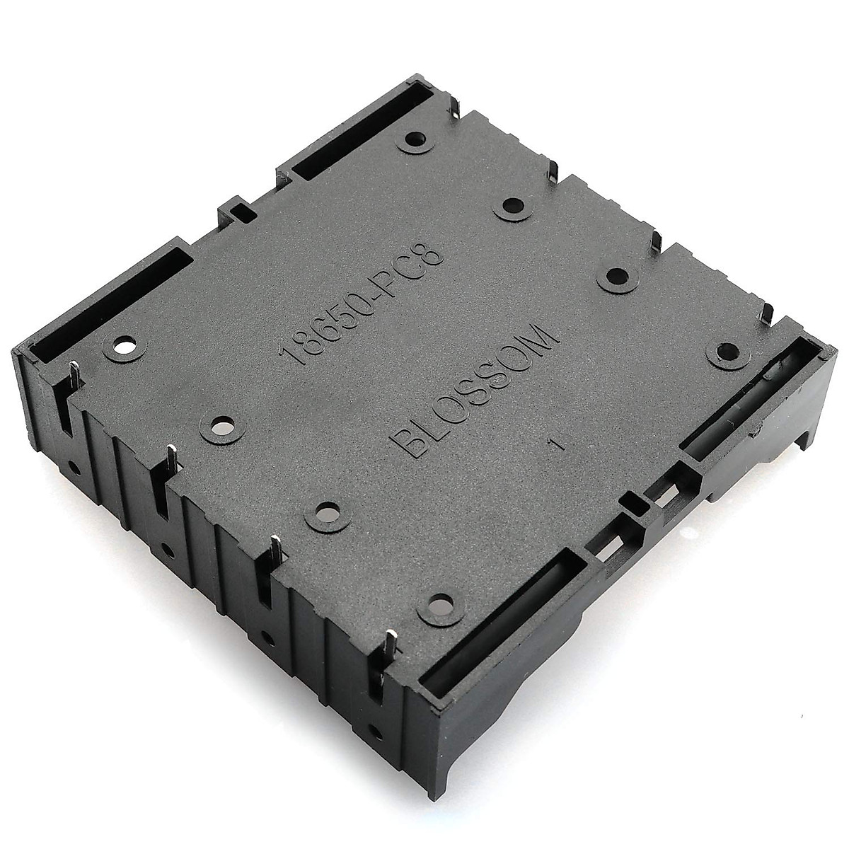 RuiLing 4-Pack 18650 Battery Holder 4 Slots x 3.7V Battery Storage Case DIY Batteries Clip Box with Pin