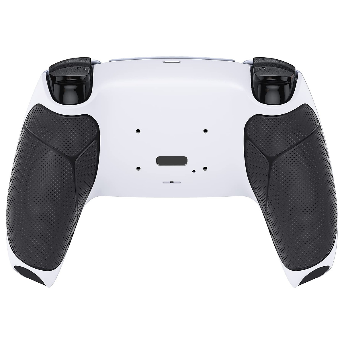 Black White Performance Rubberized Grip Redesigned Back Shell for PS5 Controller eXtremerate Rise & RISE4 Remap Kit - Controller & Rise Remap Board NOT Included