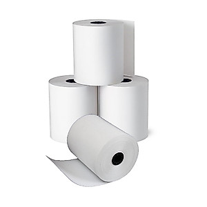 Thermal Paper Rolls 3 1/8 x 230 - American Made: [50/pack] BPA Free 48 GSM Solid Tube Core CC Receipt paper for POS terminals Cash Registers Clover Stations SCP700 TSP100 TSP300 TSP400 TSP500 TSP600