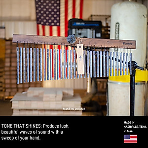 TreeWorks Chimes Classic Large Single Row Bar Chimes Percussion Instrument — Made in U.S.A. (TRE35)