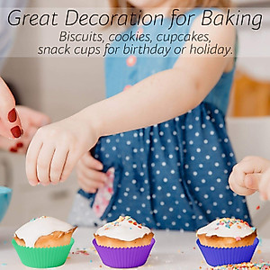 Bahoki Essentials Paper Baking Cups - Cupcake, Muffin Liners, Assorted Cake Wrappers - Great for Birthday Parties and Family Gatherings - Rainbow - 300 Piece