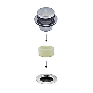 Gold-Hao-the-bathroom Tip-Toe Bath Drain Trim Kit (Chrome)