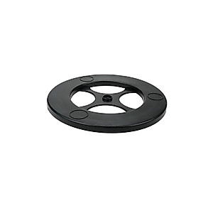 Quluxe 7 Inch Lazy Susan Plastic Rotating Turntable With Steel Ball Bearings Swive- Black