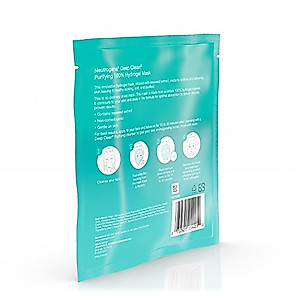 Neutrogena Deep Clean Purifying Hydrating Hydrogel Mask,1.0 Ounce Each (12 pack)