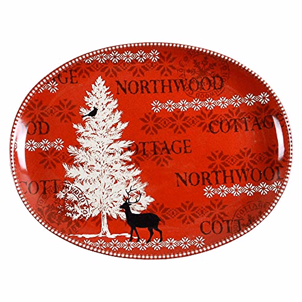 222 Fifth Northwoods Cottage 18.5" X 14.25" Serving Platter