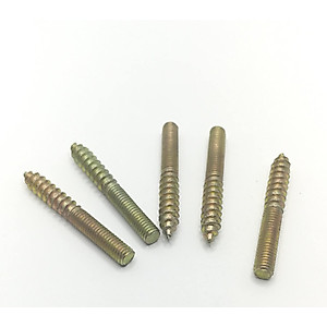 Hanger Bolt M5x40 Double Headed Bolt Self-Tapping Screw for Furniture 20Pcs