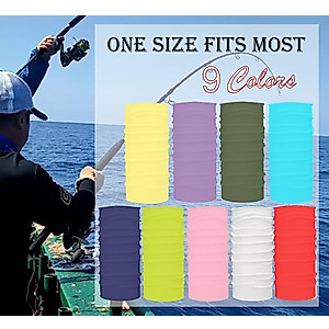 HCMY Balaclava 9 Pack Neck Gaiters Bandana Shiesty Mask Magic Scarf Headwear Tube UV Face Mask Headbands for women