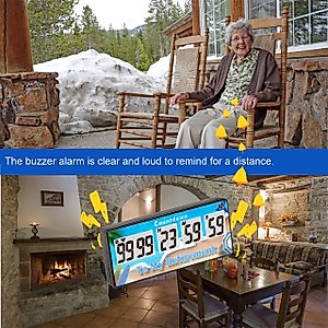 Runleader Digital 9999 Days Events Timer, Count-Down&Count-up Tracking,Backlight Display,Alarm Reminder,Battery Replacement,User Shutdown for Wedding Retirement Christmas