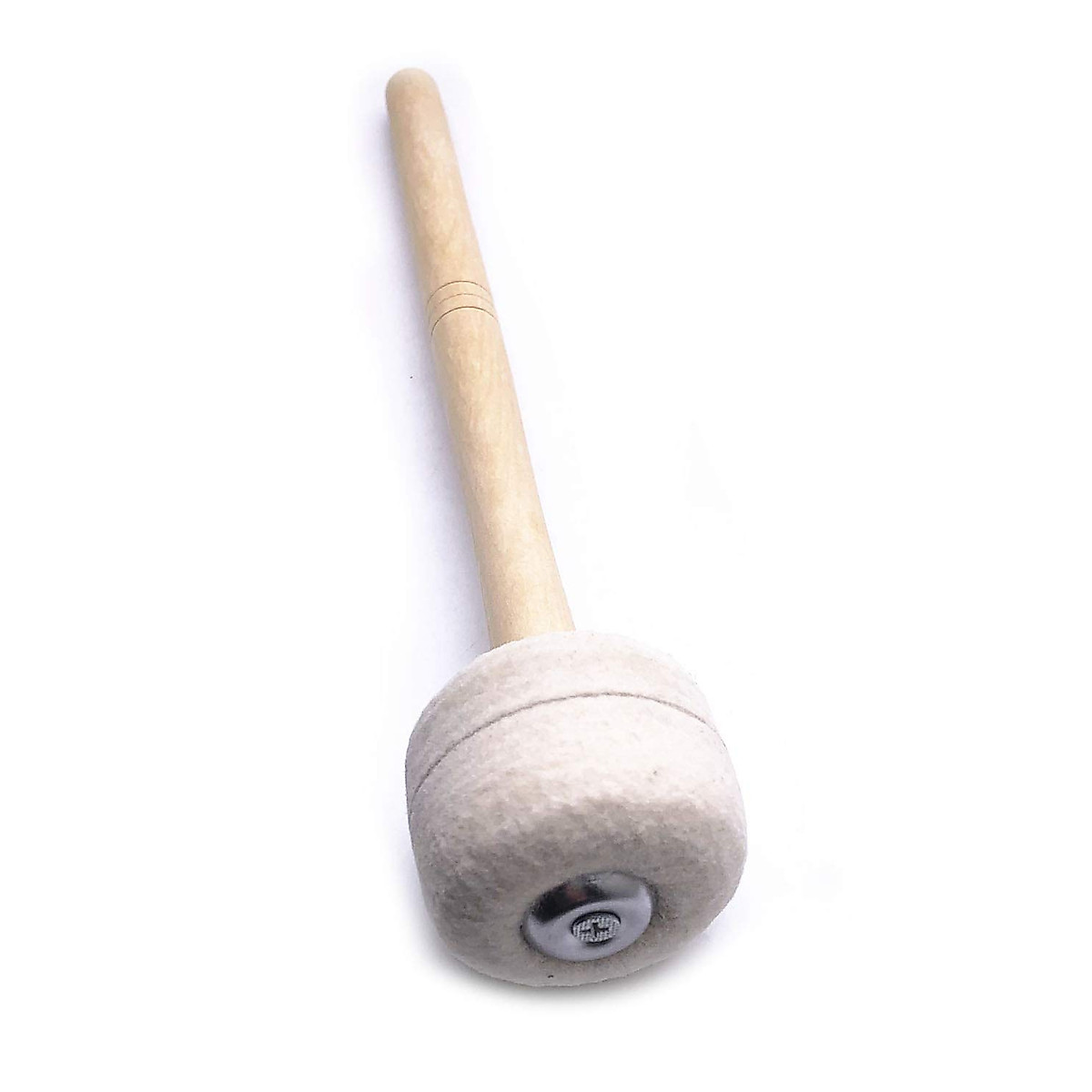 Jiayouy 14.17" Bass Drum Mallet Stick Timpani Mallets Wool Felt Head & Wood Handles Drum Stick Percussion Instrument Band Accessory 1Pcs