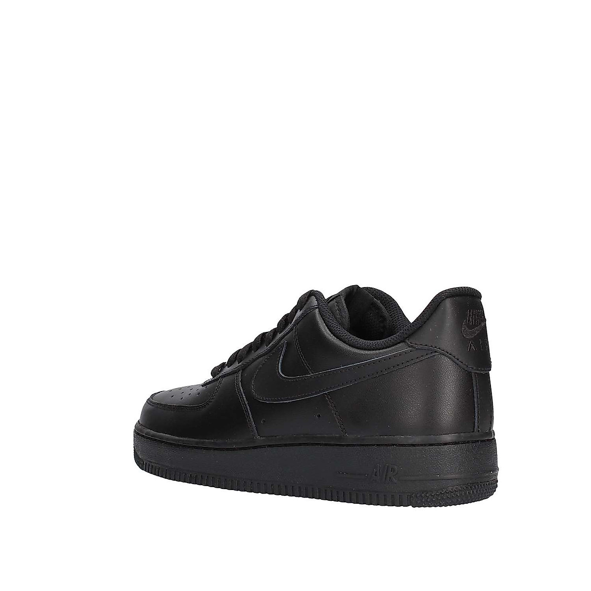 Nike Men?s Air Force 1 Low Sneaker, Black/Black, 8.5