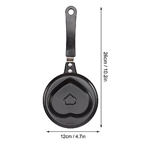 plplaaoo Mini Egg Pan,Egg Frying Pan, Non Stick Egg Cooker Pan,Nonstick Egg Frying Pan Innovative Korean Breakfast Pot DIY Mini Breakfast Omelette Pan Mold(heart-shaped)