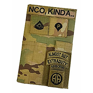 OCP Green Military Log Book Cover, Army Tactical Notebook Cover, OCP Book Cover 5.5”X 8”