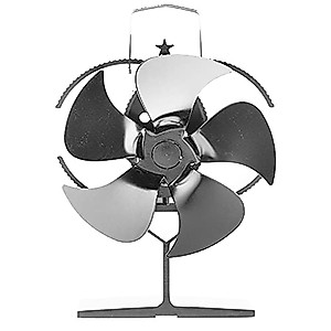 Practical Wood Log Stove Fan Quiet With 5 Heat Powered Fan Efficient Winter Warmer Circulating Warm Air Heat Powered Stove Fan For Wood Burning Stove