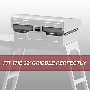 Upgraded Wind Guards for Blackstone 22 Inch Griddle, Blackstone Griddle Accessories, Magnetic Stainless Steel Wind Screen for Black stone Grill,Protect Flame Hold Heat Compatible with Hood＆Side Shelf