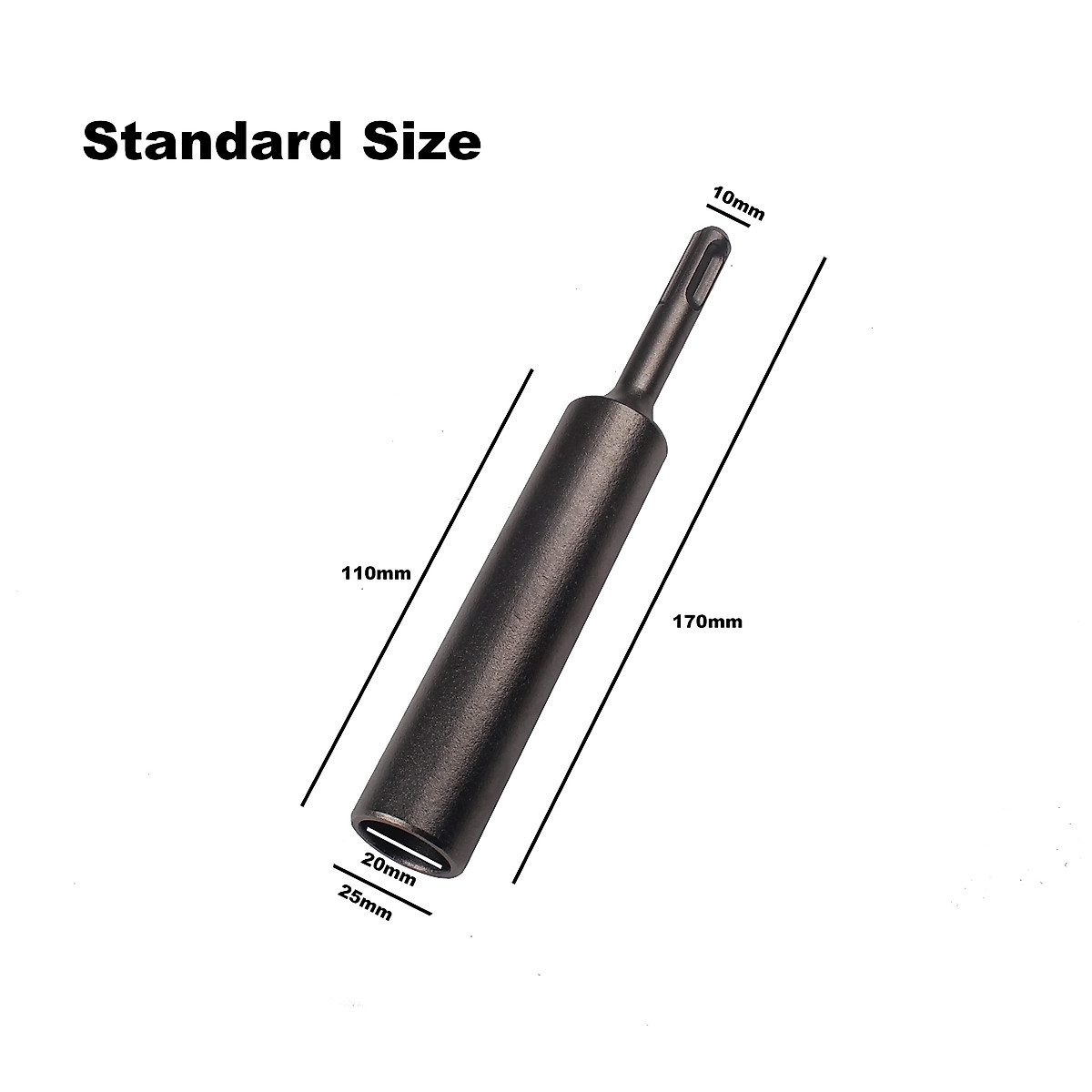Dalekay SDS Plus Ground Rod Driver for 5/8 Inch and 3/4 Inch Ground Rods, Fit All SDS-Plus Rotary Hammer Drills 13/16 Inch InchX 6-11/16 Inch Inch(20X170mm)