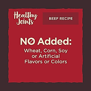 Wellness CORE Healthy Joints Crunchy Dog Treats (Previously Marrow Roasts), Natural Grain-Free Treats, Made with Real Meat, No Artificial Flavors (Beef, 8-Ounce Bag)