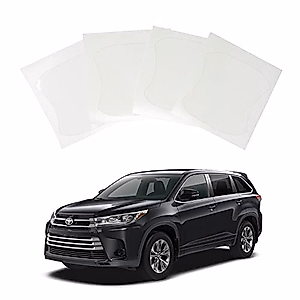 YelloPro Custom Fit Door Handle Cup 3M Anti Scratch Clear Bra Paint Protector Film Self Healing Guard Kit for 2017 2018 2019 Toyota Highlander LE, LE Plus, XLE, SE, Limited, Hybrid, SUV