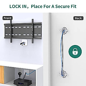 HomeMount TV Cord Hider Kit- Wire Hider Kit for Wall Mount TV, Cable Management Kit Hides TV Wires Behind The Wall（White）