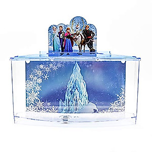 Officially Licensed Disney's Frozen Themed Betta Tank from Penn Plax: Perfect for Betta Fish, This Small Tank is Perfect for Fans of Frozen! Small 0.7 Gallon Tank (FZR108), Blue