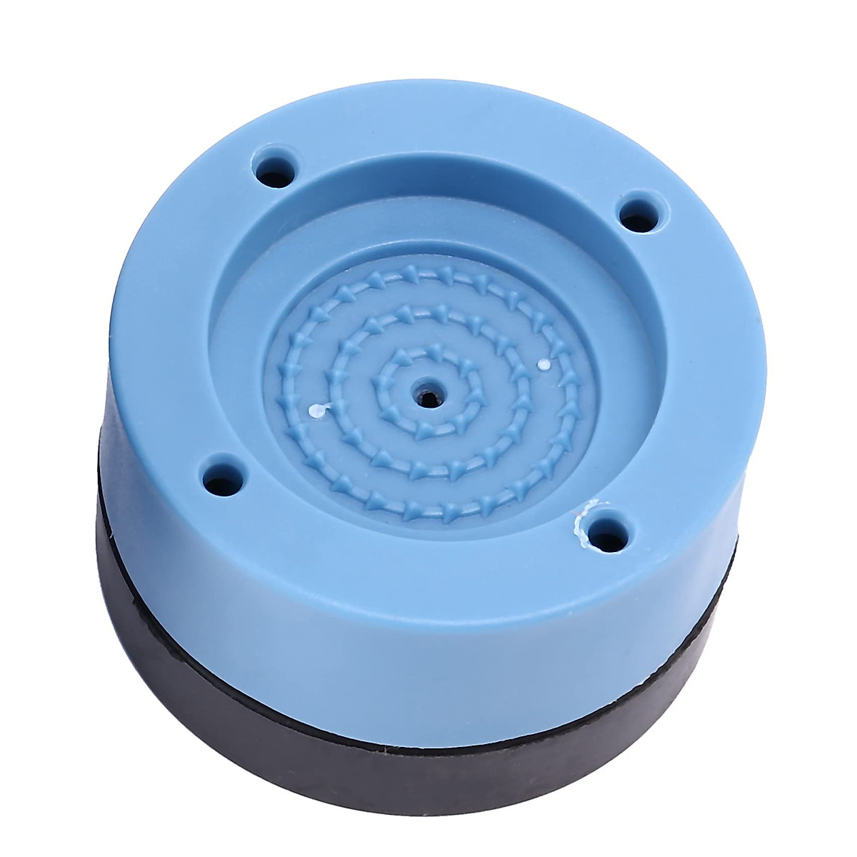 Cusstally 4 Pcs/Set Anti-Vibration Pads Rubber Noise Reduction Vibration Anti- Foot Mount for Washer and Dryer Adjustable Height Washing Machine Mat (Blue)