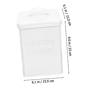 Washing Powder Storage Bucket Laundry Containers for Powder Container for Flour Softner Washing Powder Containerent Laundry Powder Storage Container Bin 1 Set