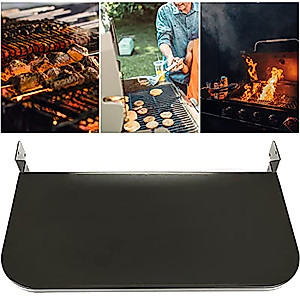 HECASA Black Folding Shelf Pellet Grill Grille Front Shelf Compatible with All 24” Camp Chef Grills Powder Coated Steel Replacement for PGFS24