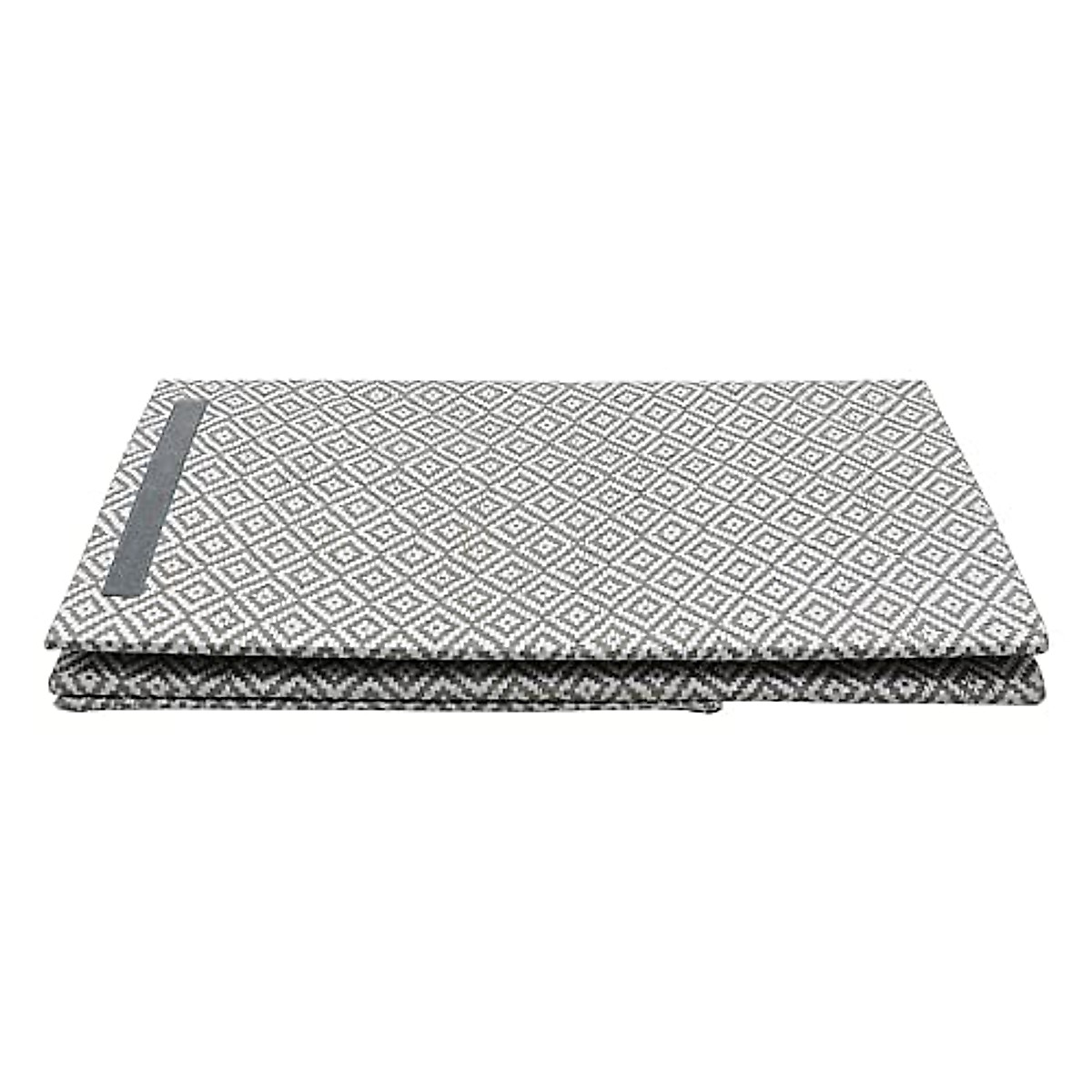 JVL Argyle Rectangular Foldable Paper Lidded Storage