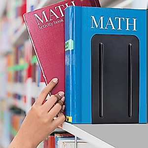 Acrimet Premium Metal Bookends (Heavy Duty) (Black Color) (1 Pair)