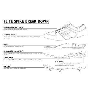 Ringor Flite Spike Womens Size 8.0 - White and Silver