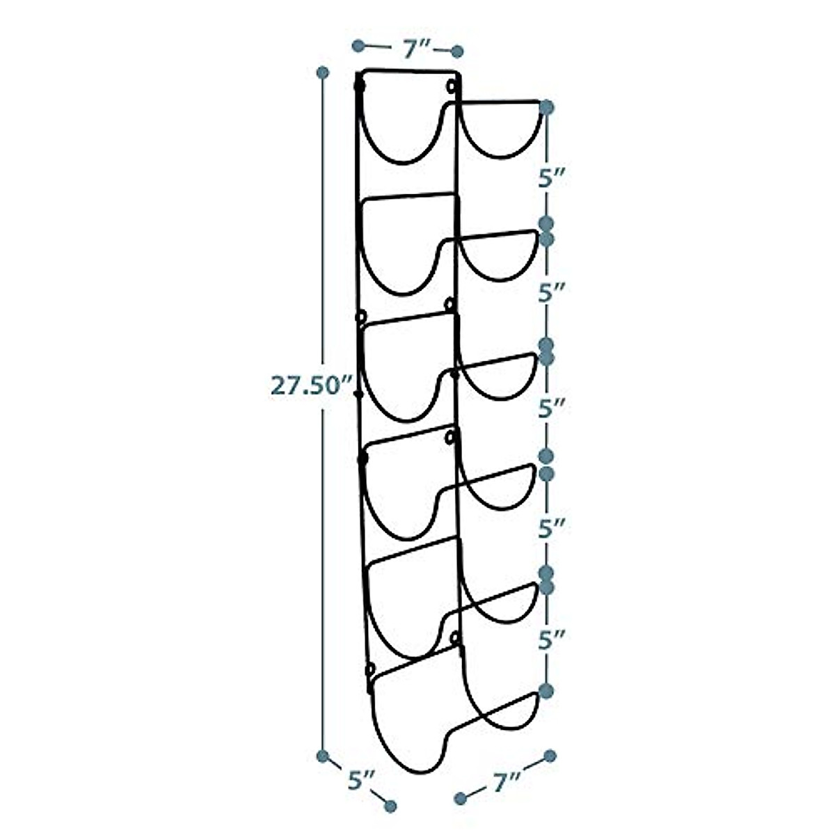 Sorbus Towel-Rack Holder - Wall Mounted Storage Organizer for Linens (Black)