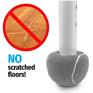 AMP Top Glides Precut Walker Tennis Ball Glides (Gray)