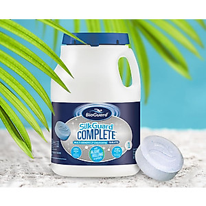 BioGuard SilkGuard Complete 3 Inch Chlorinating Tablets 7.5lb Pool Chlorine Sanitizer Tabs