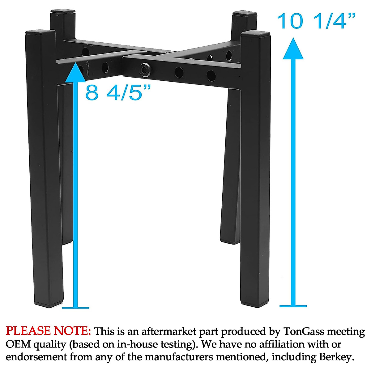 TonGass Adjustable Multi-use Countertop Stand Compatible with Berkey Water Filters Water Dispenser Stand Use for Berkey Water Filter System Replacement Countertop Water Filter Stand