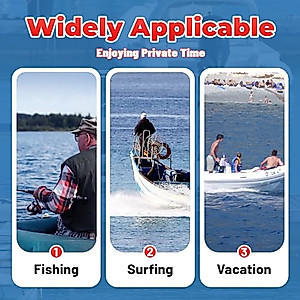 Outboard Motor 6 HP Outboard Motor Boat Engine 2 Stroke Heavy Duty Outboard Motor Fishing Boat Engine with Water Cooling System 102CC 4400W (2 Stroke 6ph)