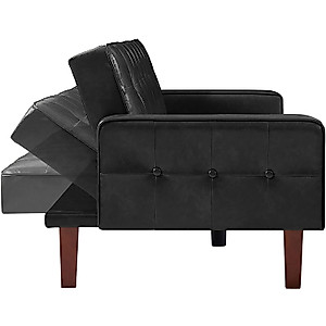 FANYE Black PU Leather, Twin