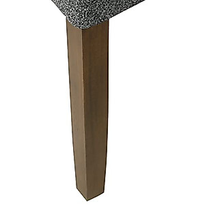 Homepop Home Decor | Upholstered Parsons Dining Chairs | Dining Chairs Set of 2 | Decorative Home Furniture, Gray Woven Fabric