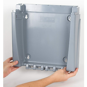 San Jamar STK1008 Saf-T-Knife Assembled Station, 15" Width x 15" Height x 4-1/4" Depth