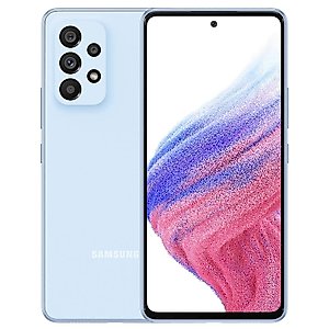 Samsung Galaxy A53 5G (SM-A536E/DS) Dual SIM,128 GB 6GB RAM, Factory Unlocked GSM, International Version - No Warranty - (Awesome Blue)
