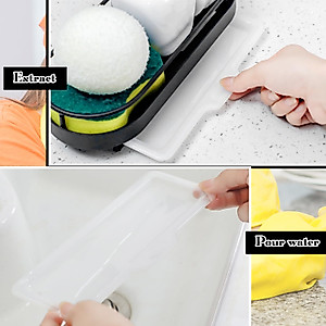 Teenyyou Black Countertop Hand Towel Holder for Bathroom 10 x 4 x 11 Freestanding Hand Towel Stand with 2 Swivel Arm Carbon Steel Towel Rack Towel Bar for Bathroom Kitchen Vanity Countertop