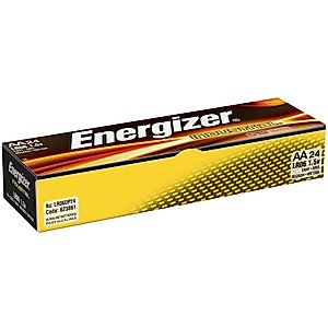 Energizer Industrial AA Alkaline Batteries, 24 Count (Pack of 6)