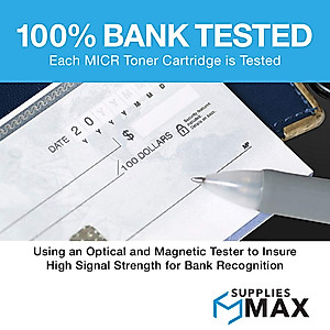 SuppliesMAX Compatible MICR Replacement for Canon LBP-6300/6670/MF-414/419/5850/5950/6180DW Toner Cartridge (2300 Page Yield) (Type 719) (CRG-719)