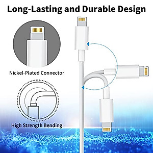 [Apple MFi Certified] Short iPhone Charger 8Inch 5 Pack, Lightning to USB Cable Fast iPhone Charging Cables High Speed Data Sync Transfer Cord for iPhone 14/13/12/11 Pro Max/XR/Xs/X/8/7/6/iPad/Airpods