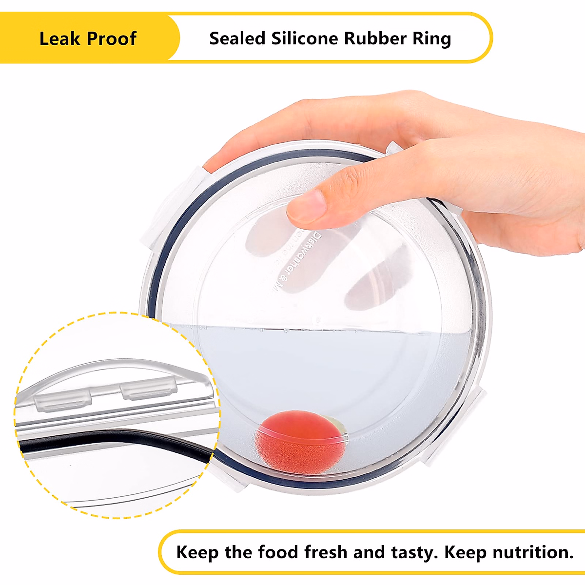 34 PCS Food Storage Containers Set with Airtight Lids (17 Lids &17 Containers) - BPA-Free Plastic Food Container for Kitchen Storage Organization, Salad Fruit Lunch Containers with Labels & Marker