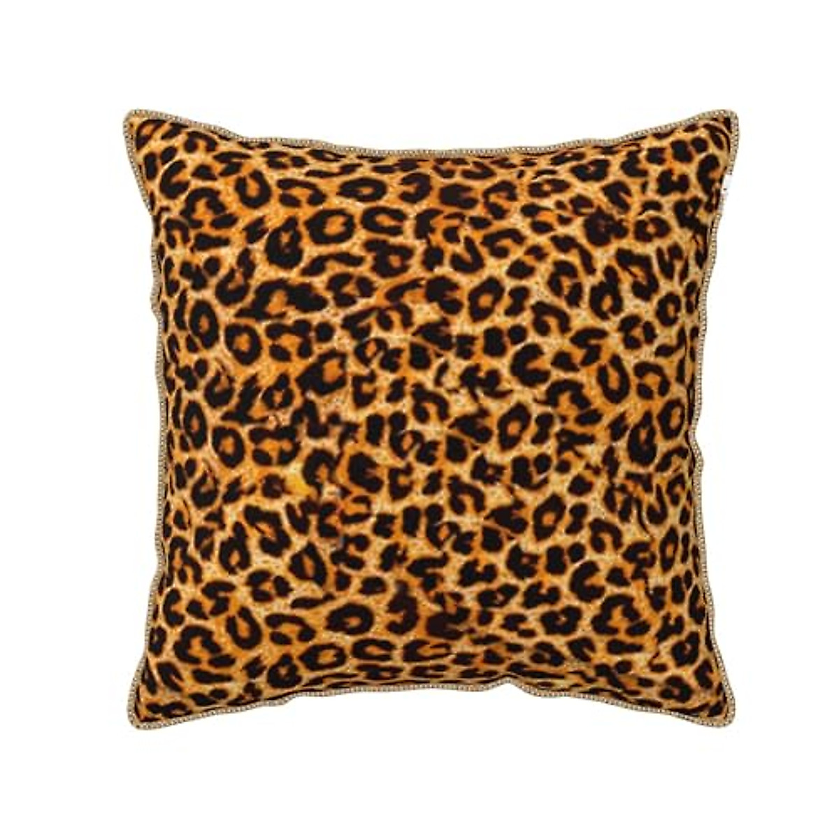 Augenstern Zippered Pillow Protectors Cover Case Leopard-Print-Camo Decorative Throw Pillow Cover Square Cushion Case 16"X16"