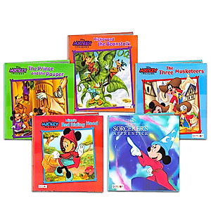 Disney Mickey Minnie Mouse Books Set for Toddlers Kids - Bundle of 9 Disney Books (4 Board Books, 5 Storybooks)
