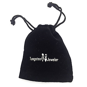 Birsppy His & Her's 8MM/6MM Tungsten Carbide Wedding Band Ring Set Laser Etched Celtic Design