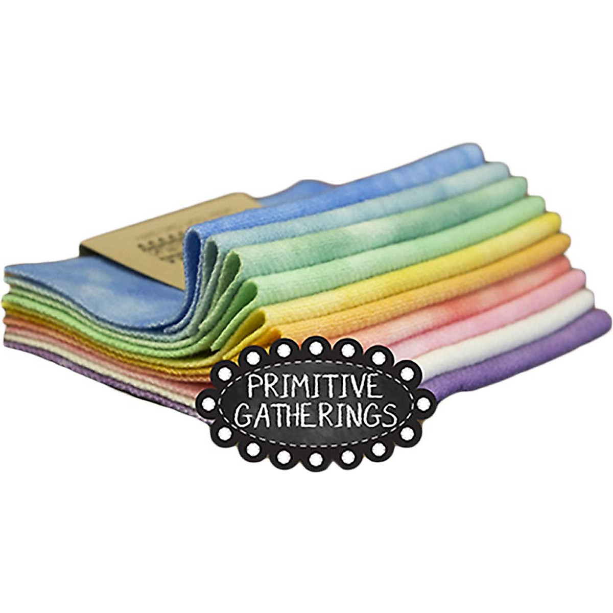 Primitive Gatherings Hand Dyed Wool Pastel 2 Charm Pack 10 5-inch Squares Moda Fabrics PRI 6029