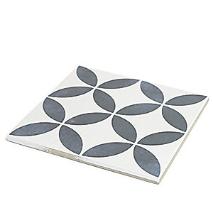 Aster White Square 9 in. x 9 in. Matte Porcelain Tile Sample