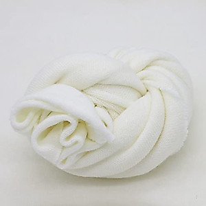 Zeroest Newborn Photography Wrap Newborn Photoshoot Props Boys Girls Newborn Posing Backgroud Stretch Knit Blanket for Baby Photo Prop (White, Small)